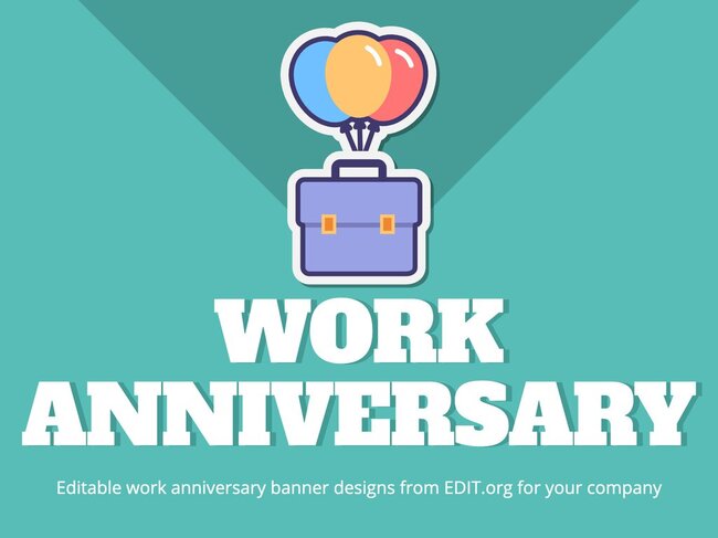Work Anniversary Card Templates to Customize