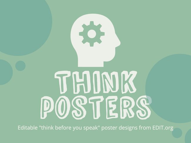 Create a Custom Think Poster for Classroom
