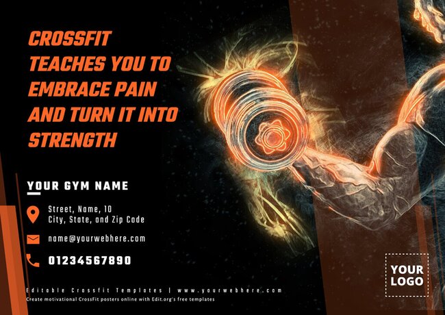 CrossFit Posters and Banners to Customize