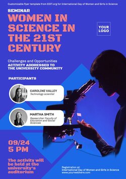 Posters for Day of Women and Girls in Science