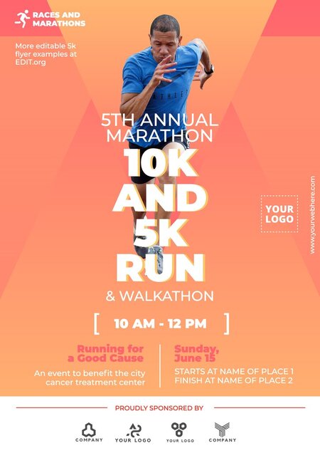 Running Race Flyer Designs