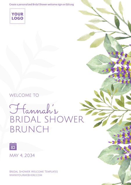 Free printable bridal shower invitation templates