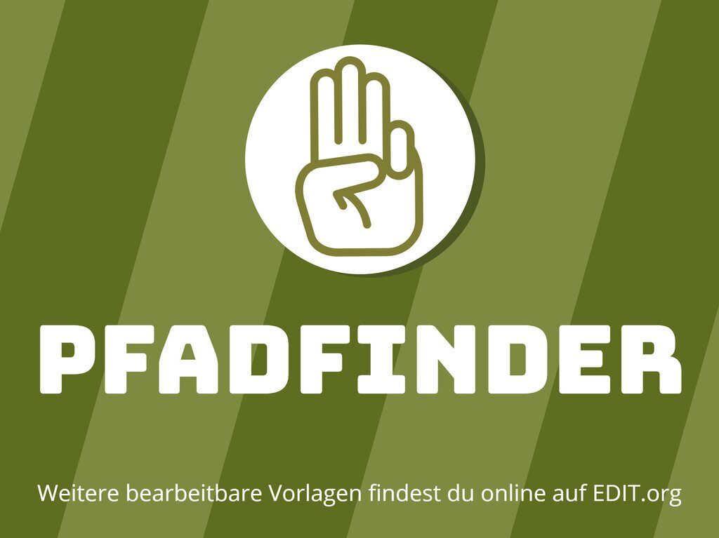 Editierbare Pfadfinder-Flyer Vorlagen