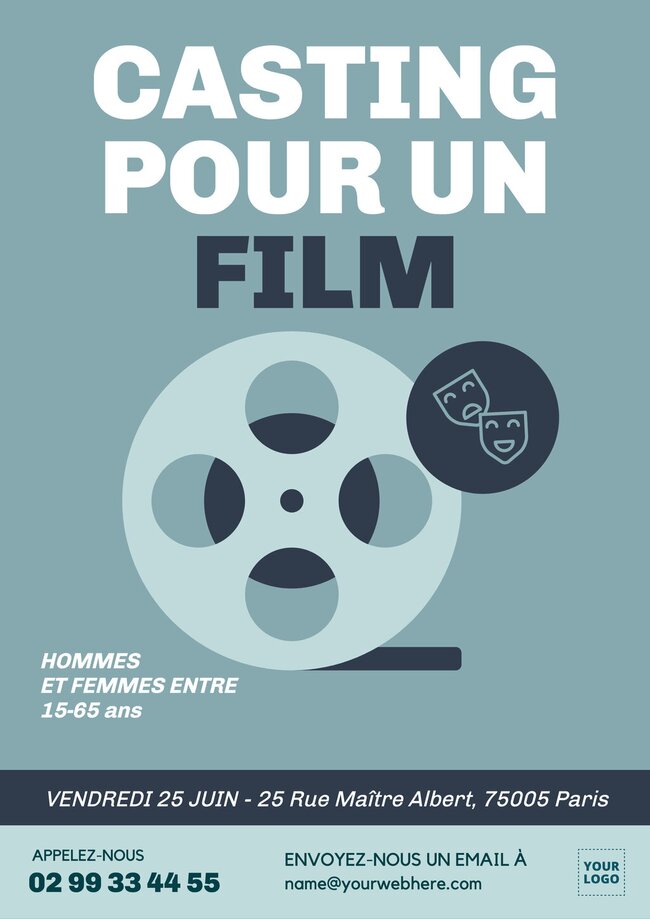 Modèles gratuits d'affiches et de prospectus de castings et d'auditions
