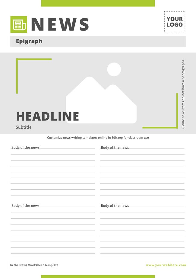 In the News Worksheets for Students