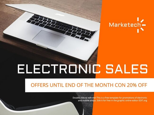 Electronic Shop Advertisement Poster Templates