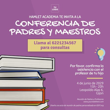 Crea un formulario de reunión con padres gratis