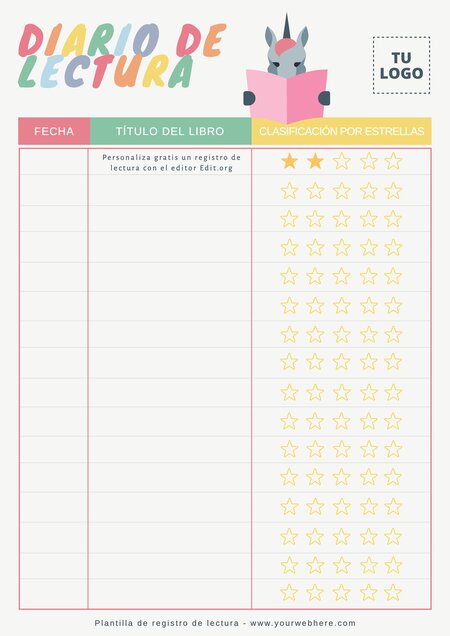 Edita una Hoja de Registro de Lectura online