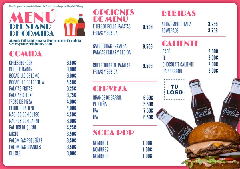 Crea banners para Puestos de Comida con plantillas online