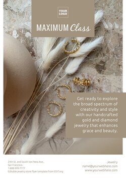Editable Jewelry Flyer Templates Online