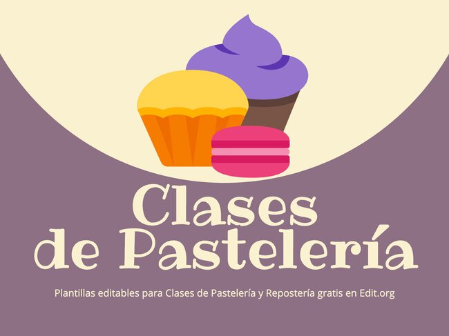 Cursos de Pastelería y Repostería: pósters editables