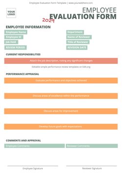 Free Employee Performance Review Templates