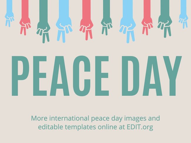 Poster on World Peace Easy Poster on World Peace - Brown Onstry
