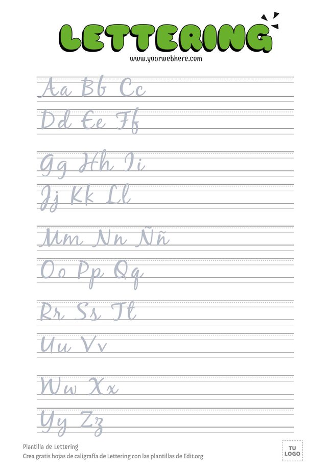 Plantillas de Lettering para descargar online
