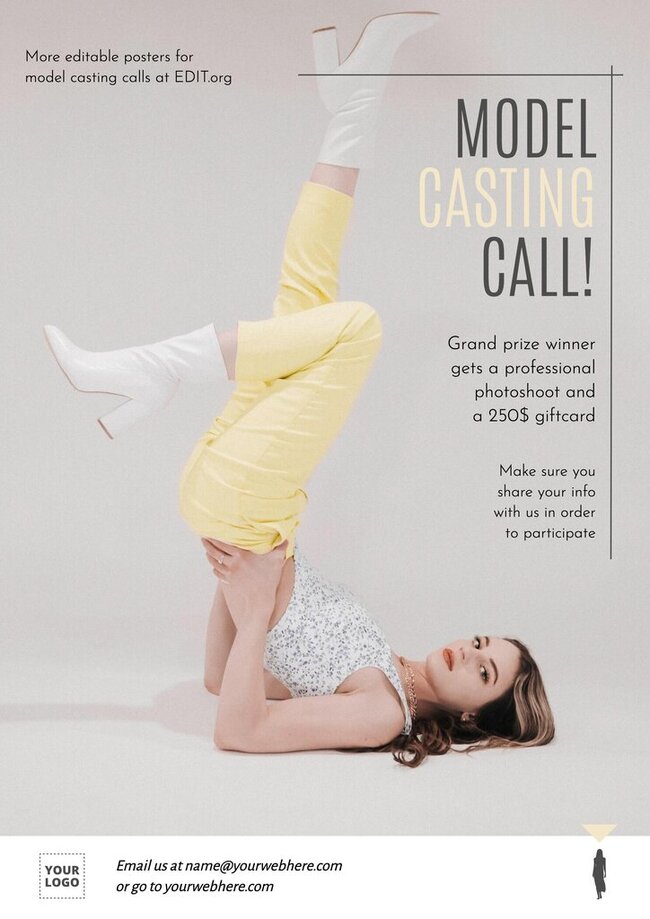 Free templates for casting and audition posters and flyers