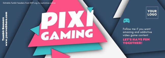 Editable Tumblr Banner Templates