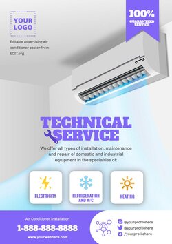 Air Conditioner Banner Designs to Edit Online