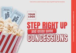 Customize a Concession Stand Banner Template