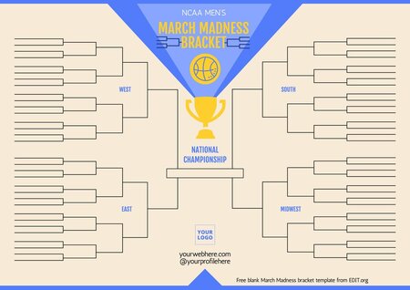 Create March Madness bracket and poster designs
