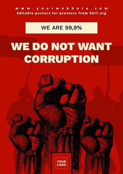 Protest poster designs to customize online