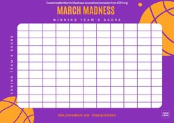 Create March Madness bracket and poster designs