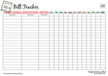 Free tracker templates to customize