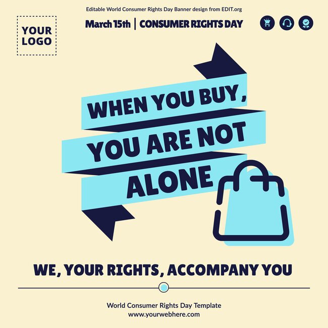 World Consumer Rights Day Poster Templates