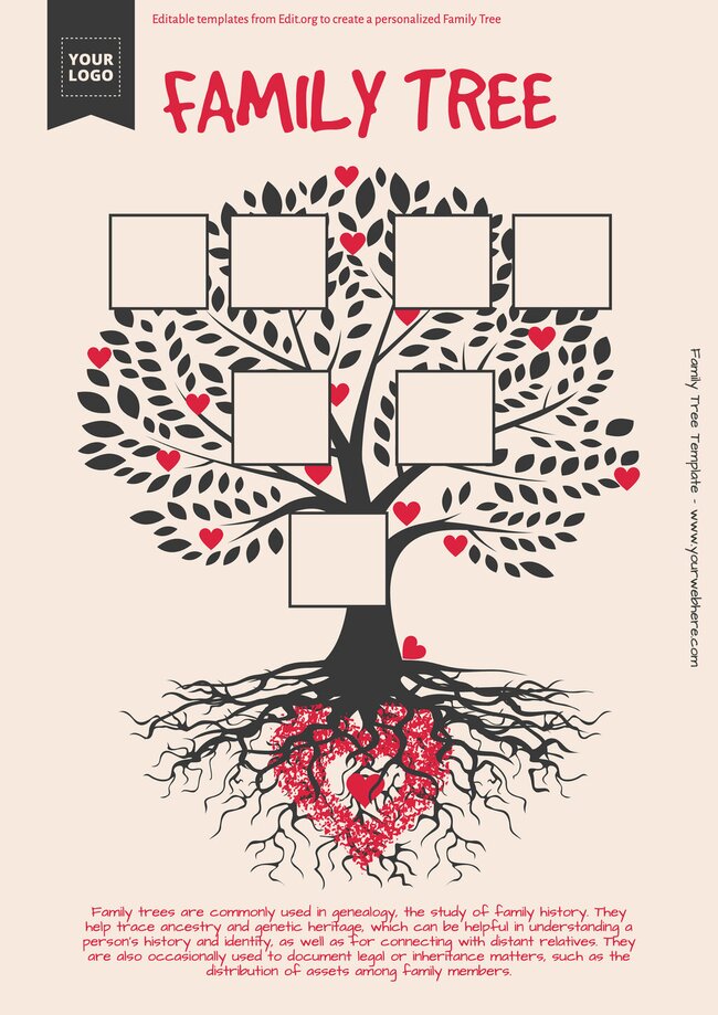 Editable Free Family Chart Templates