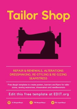 Free Tailoring Advertisement Sample Templates