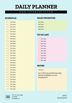 Daily Planners to Customize Online