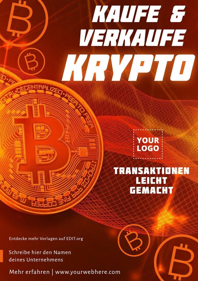 Gestalte ein individuelles Krypto-Banner online