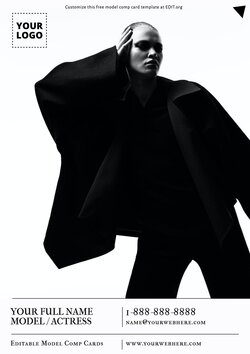 Free Modeling Comp Card Templates