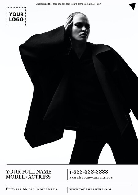 Free Modeling Comp Card Templates