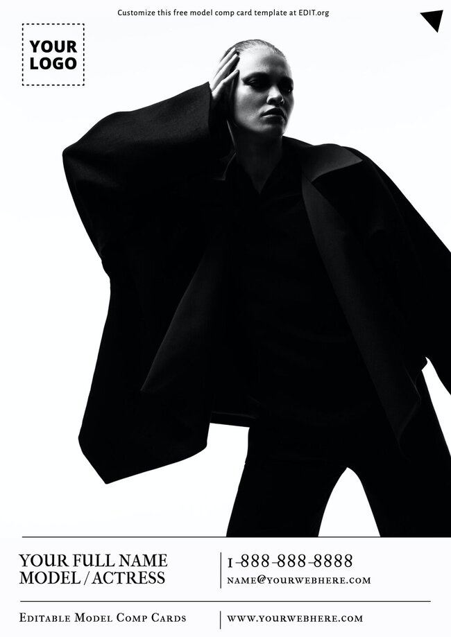 Free Modeling Comp Card Templates