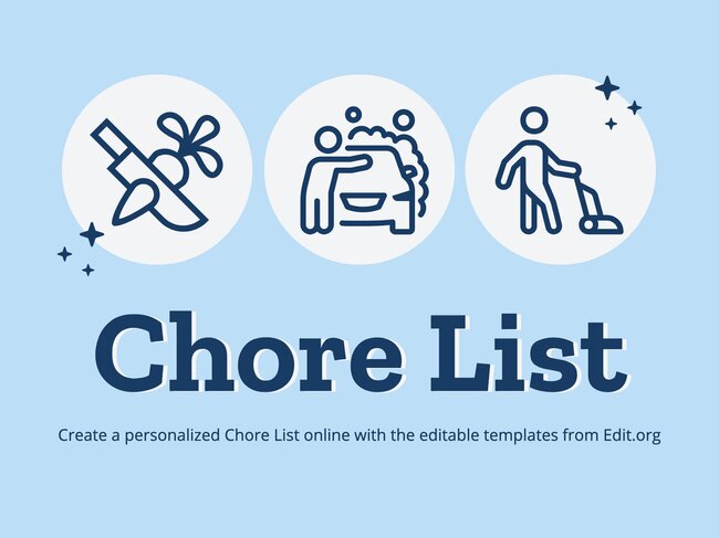 Free Printable Chore List Templates