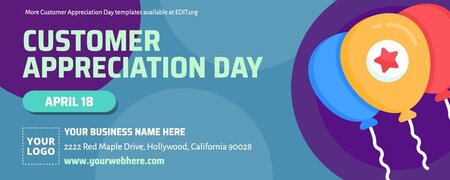 Editable Customer Appreciation Day posters and promotions