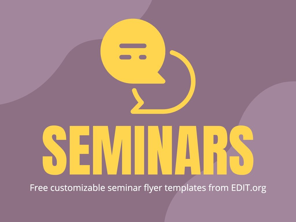 Free Seminar Flyer Templates to Customize