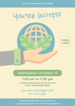 Editable Sustainability Poster Templates Online