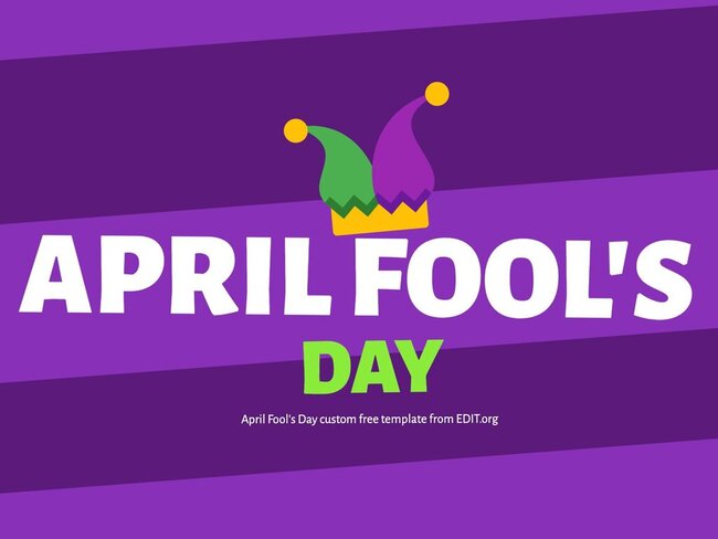 Templates for April Fools' Day promotions