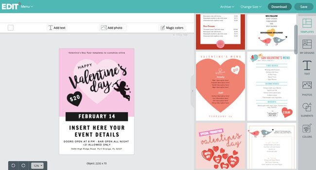 Editable Valentine's Day Designs