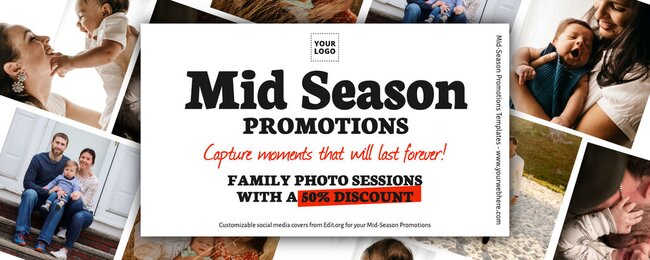 Free Customizable Mid Season Sales Posters