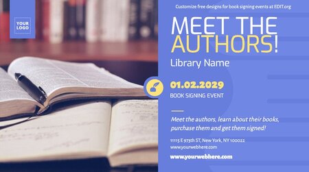 Advertise Your Book with Free Designs