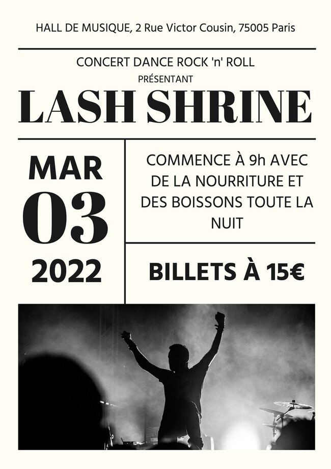 Modèles d'affiches de concerts de musique