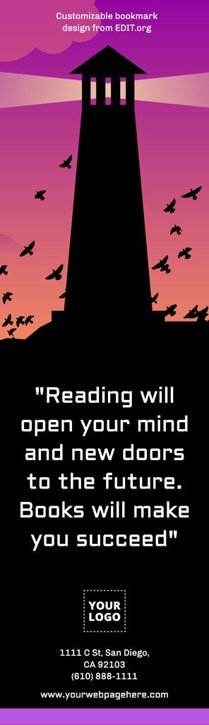 Free bookmark templates online