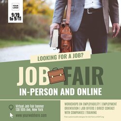 Create a Job Fair Flyer with Editable Templates