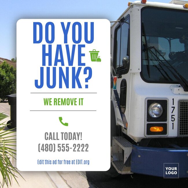 Free Junk Removal Service Flyer Templates