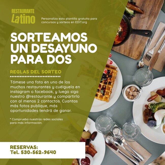 Plantillas para sorteos gratis online