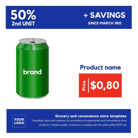 Editable Grocery Store Templates Online