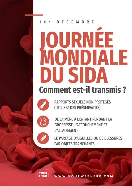 Personnaliser une affiche de sensibilisation au SIDA