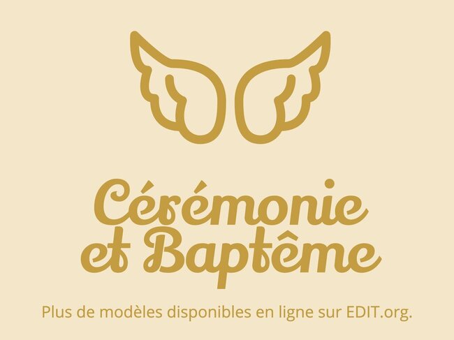 Modèles gratuits d'invitations à un baptême